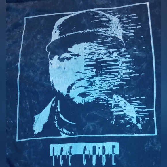 Ice Cube | Shirts | Ice Cube Brand Blue Acid Wash Tshirt Nwa Rapper Xl ...